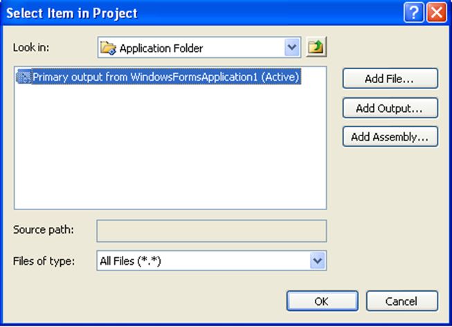 Create Setup and Deployment Project in Visual Studio 2008/2010